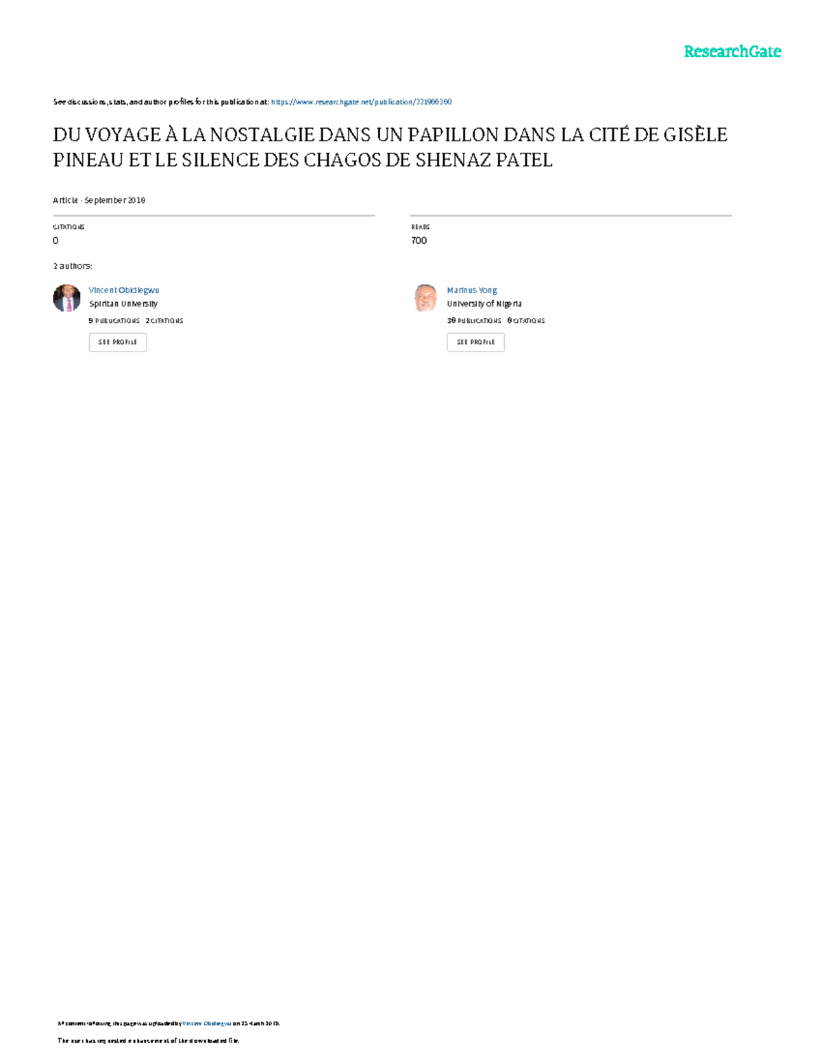 Un papillon dans la cité article - See discussions, stats, and author ...