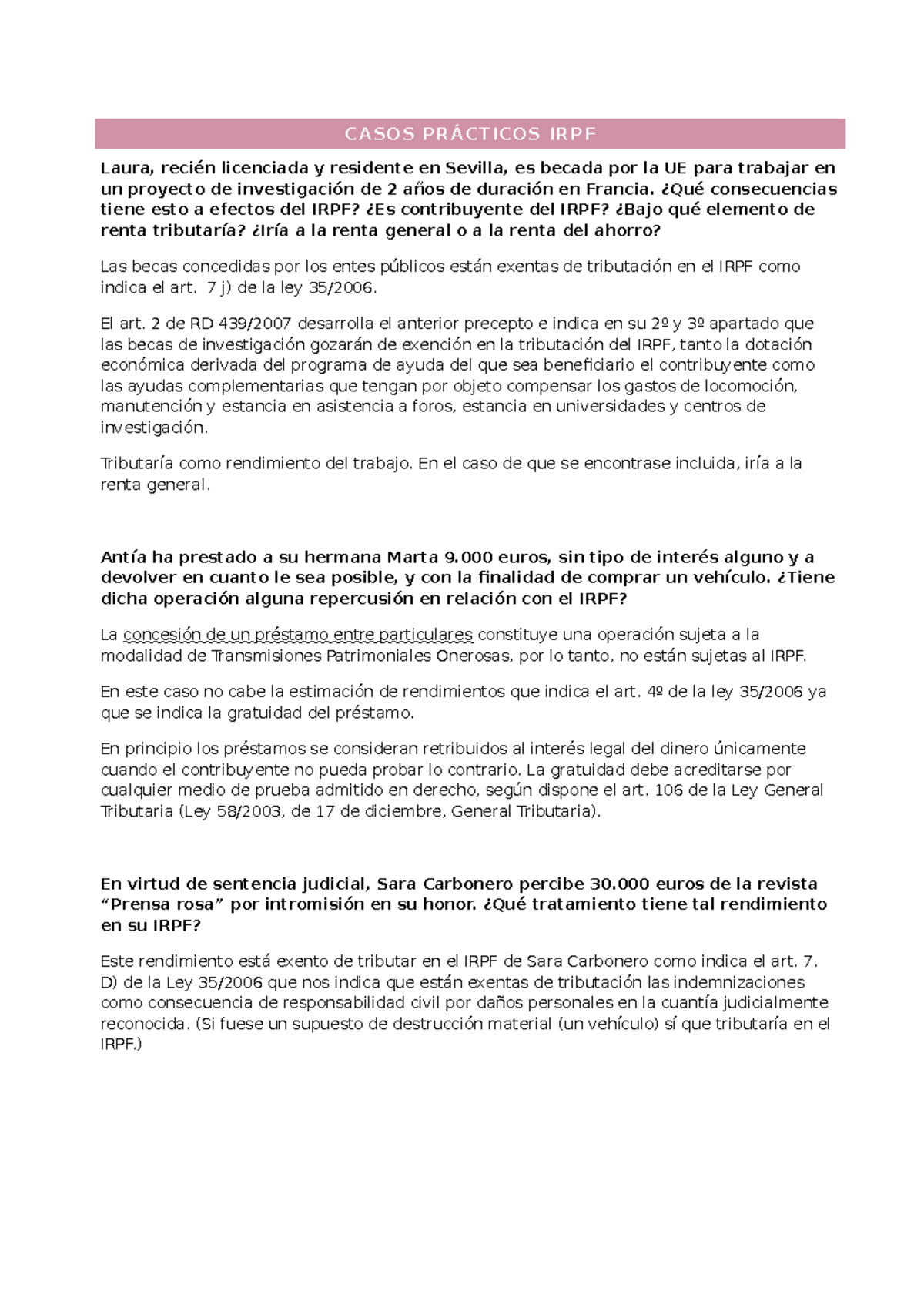 Prácticas DFy T II - Prácticas corregidas - Derecho financiero y tributario II - UVIGO - Studocu