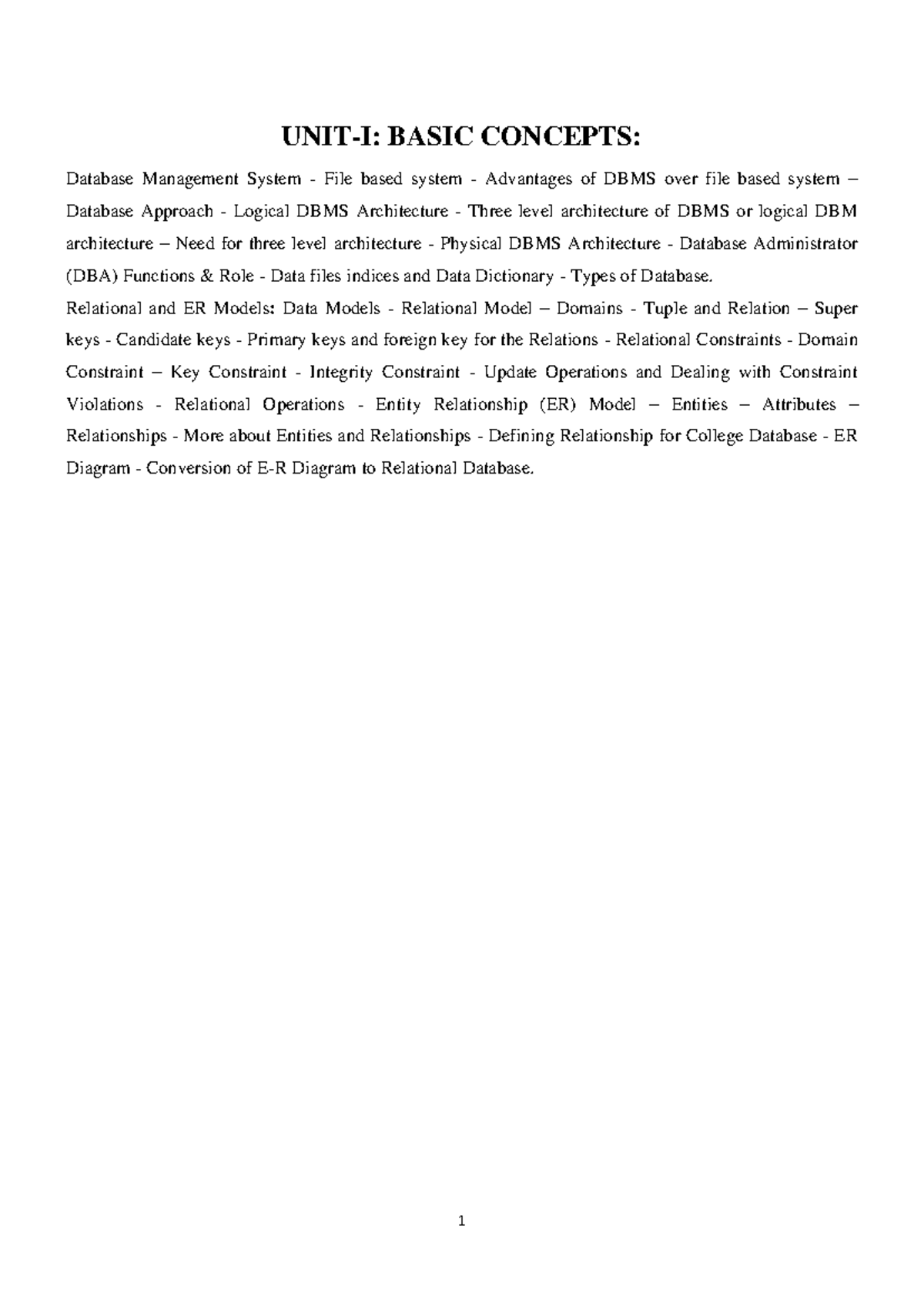 Bcom Computers 3rd Sem Rdbms Relational Data Base Management Sysem