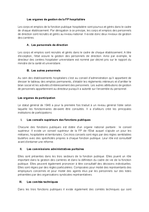 Les statuts particuliers - Plus précisément, ils fixent la hiérarchie ...