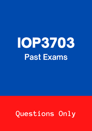 IOP3702 Assignment Feedback - Tutorial Letter 201/3/ Personnel ...