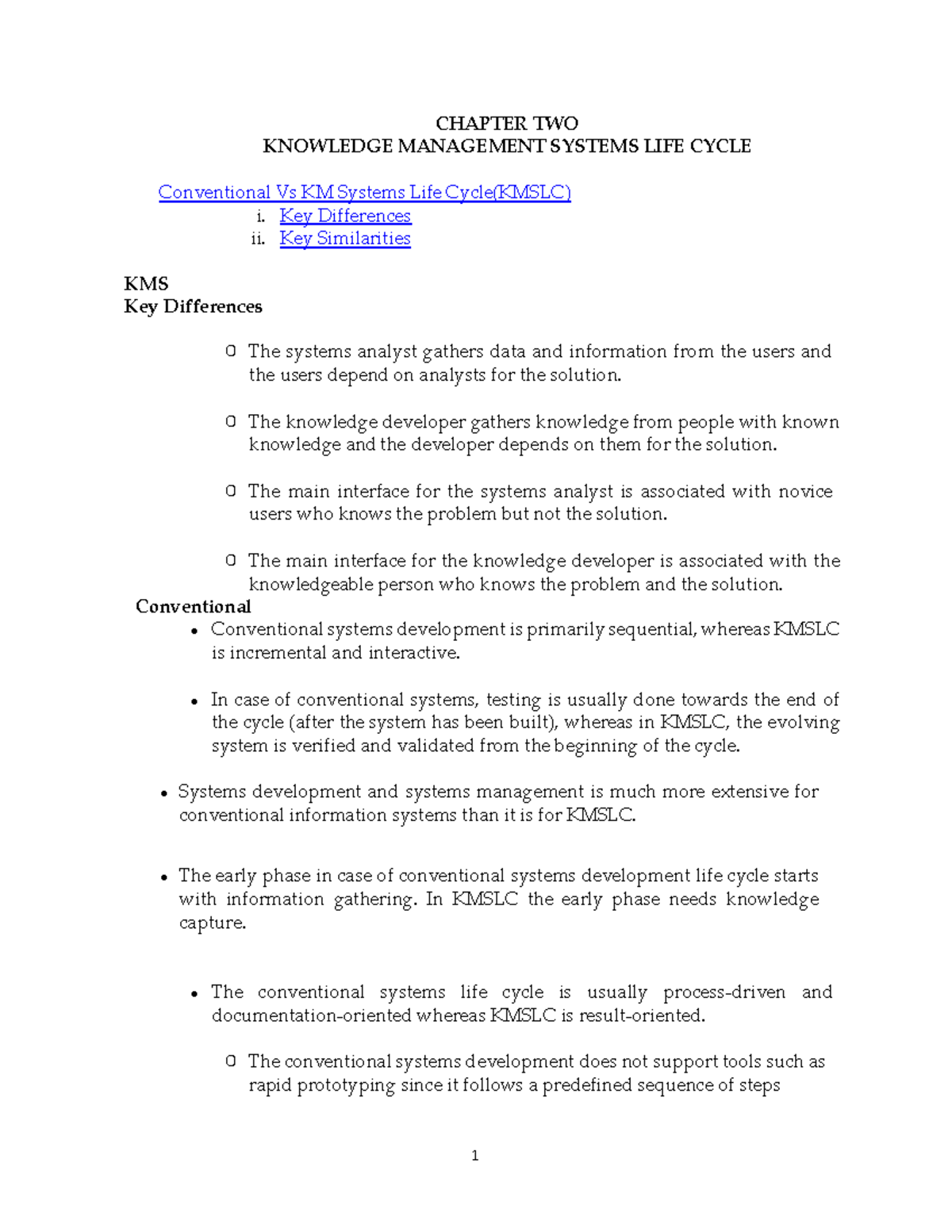 Lecture TWO KBS LIFE Cycle - Software Engineering - JKUAT - Studocu
