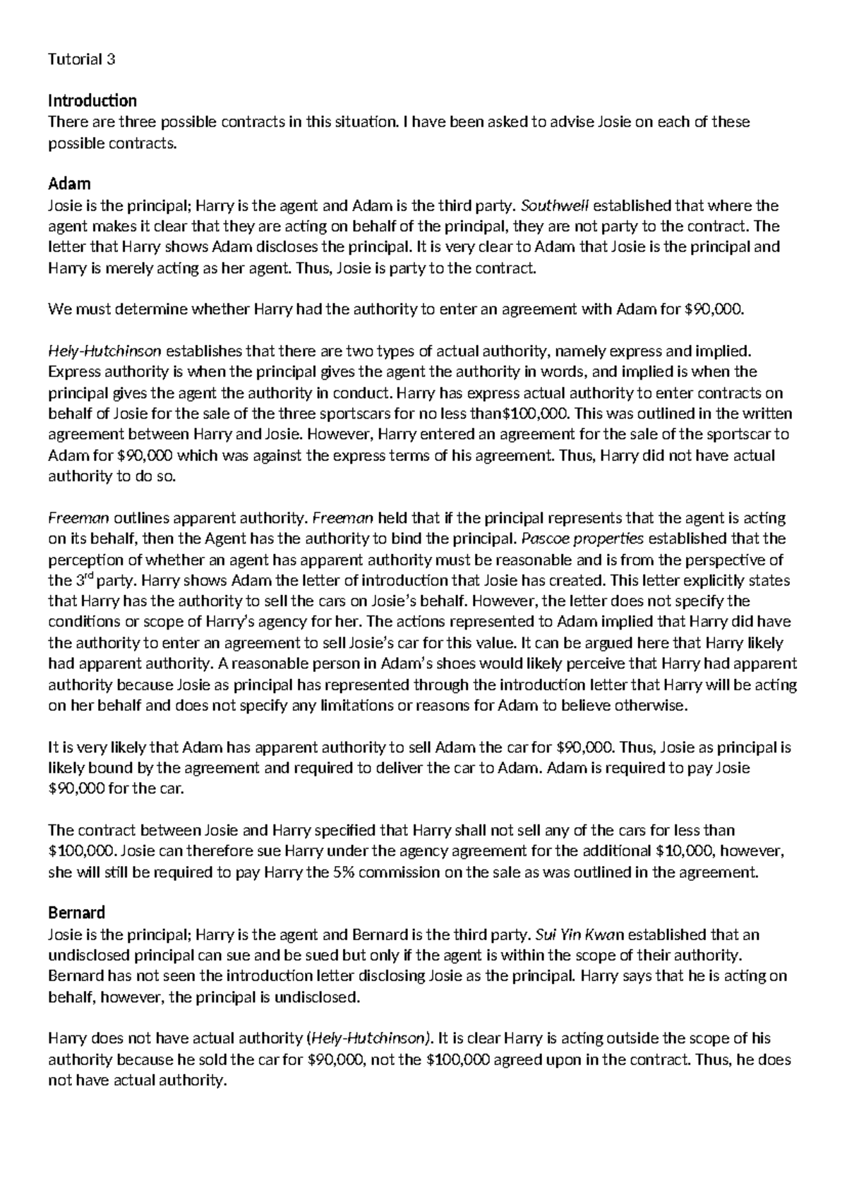 Tutorial 3 copy - TUT 3 - Tutorial 3 Introduction There are three ...