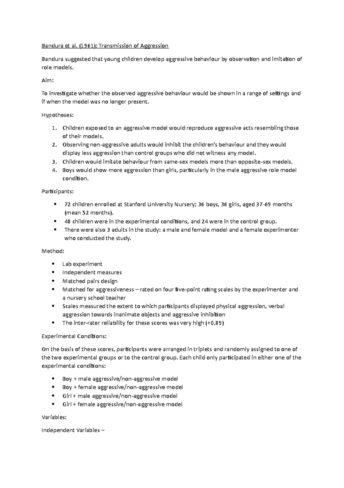 P 13 - These are all lesson work notes for component 2 of psychology ...