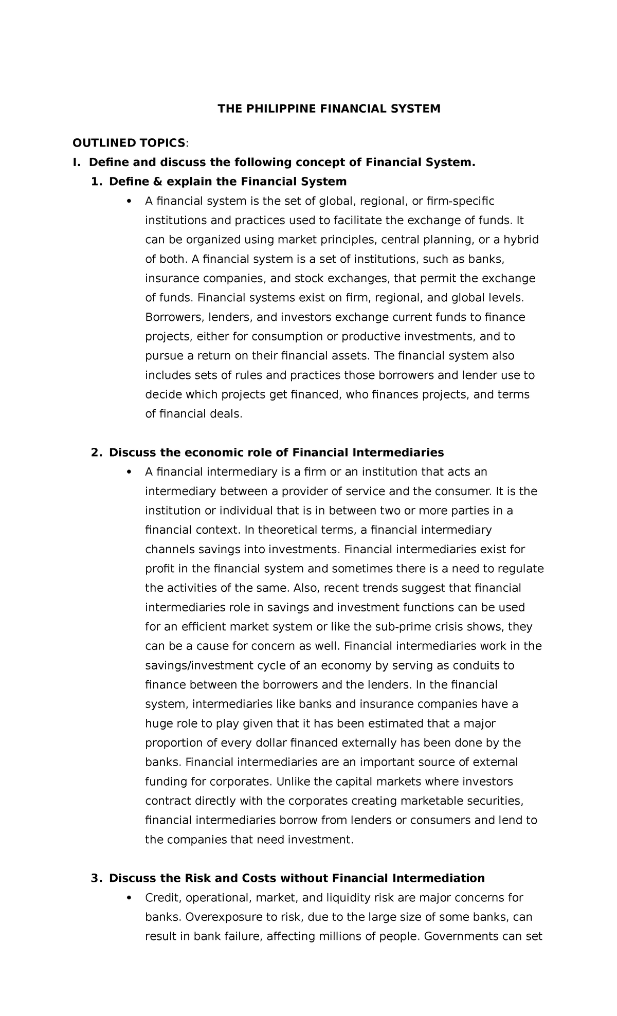 THE Philippine Financial System THE PHILIPPINE FINANCIAL SYSTEM the-philippine-financial-system-the-philippine-financial-system