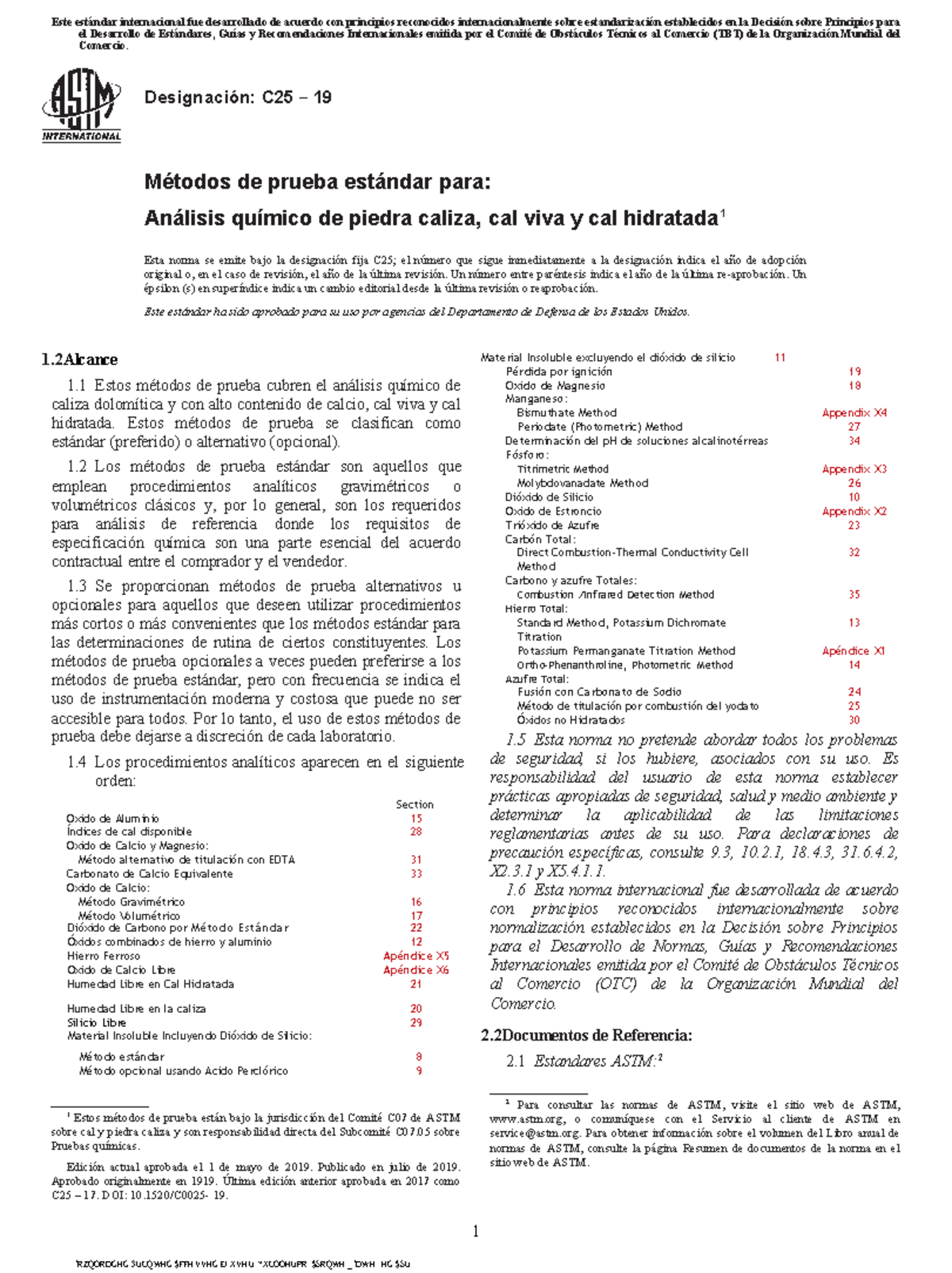 Astm-c25-19-espaol compress - 1 Este estándar internacional fue desarrollado de acuerdo con ...