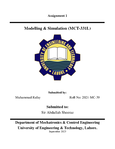 Modeling and Simulation - MCT-331 - UET Lahore - Studocu