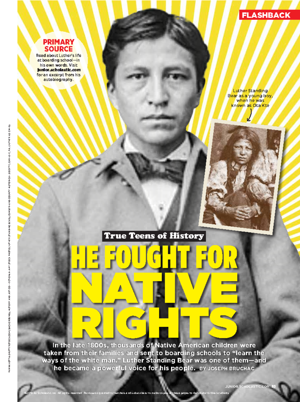 He Fought for Native Rights - Junior Scholastic - JUNIOR.SCHOLASTIC 15 ...