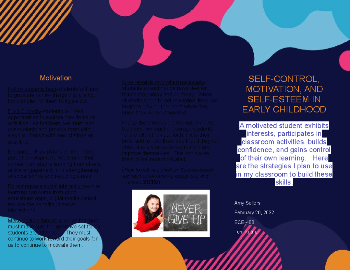 Self-Control, Motivation, and Self-Esteem in Early Childhood ...