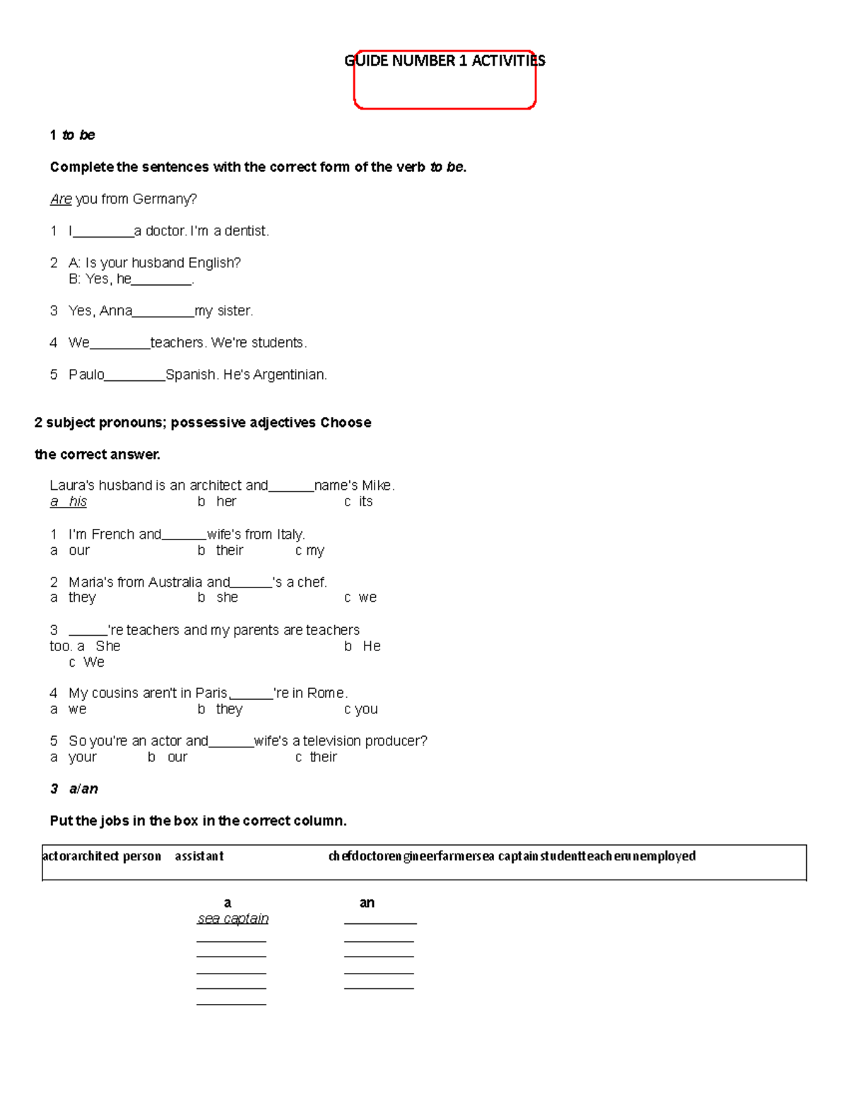 Activity 1 Examen Primer Corte !! - GUIDE NUMBER 1 ACTIVITIES ...