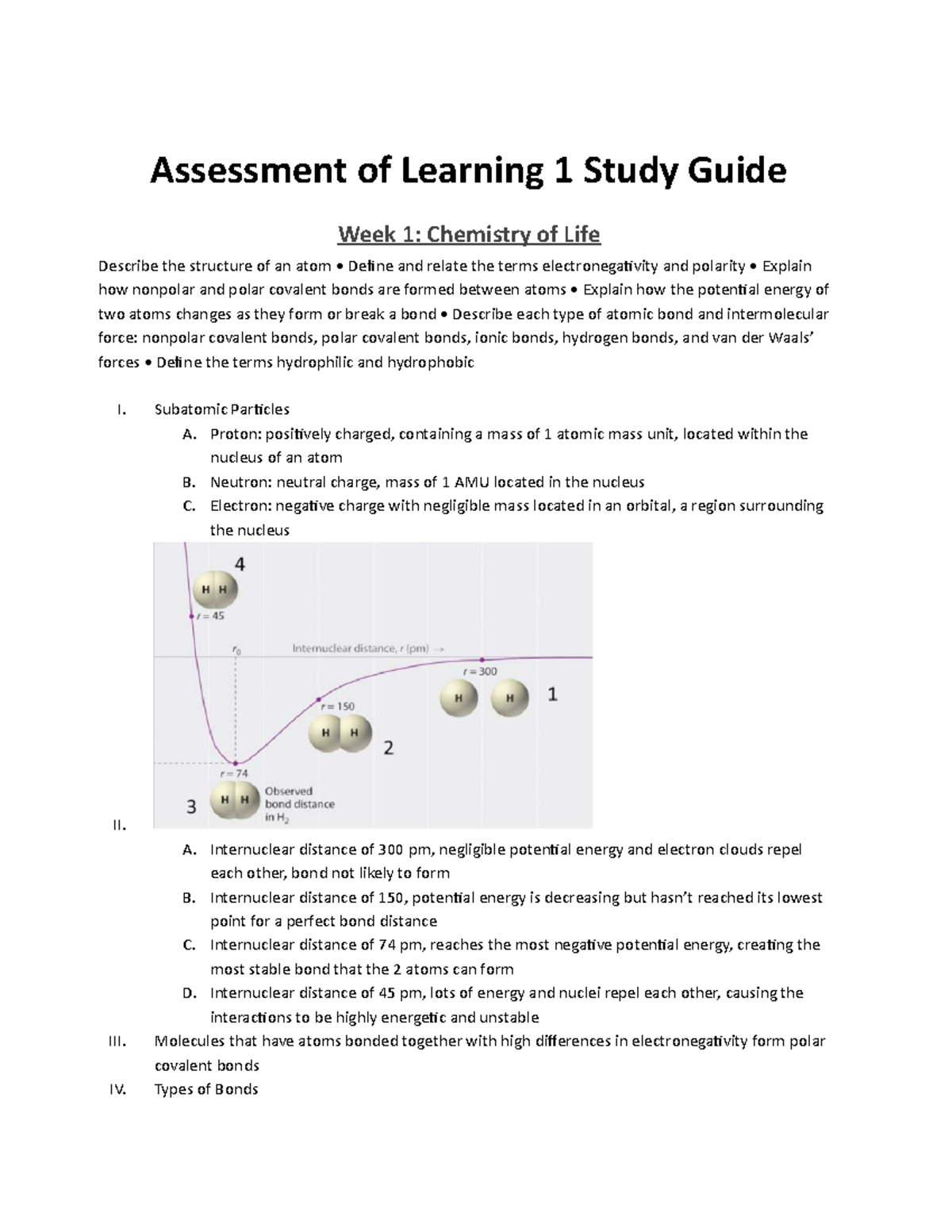 AoL 1 Study Guide - Assessment of Learning 1 Study Guide Week 1 ...