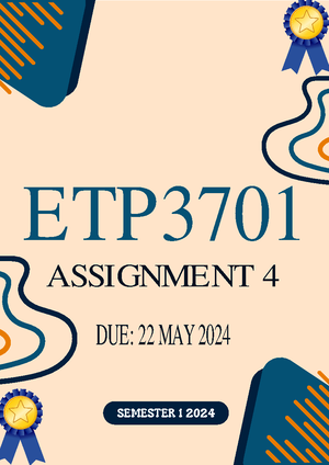 SJD1501 Assignment 5 Semester 2 2024 - SJD ASSIGNMENT DUE DATE: 9 ...