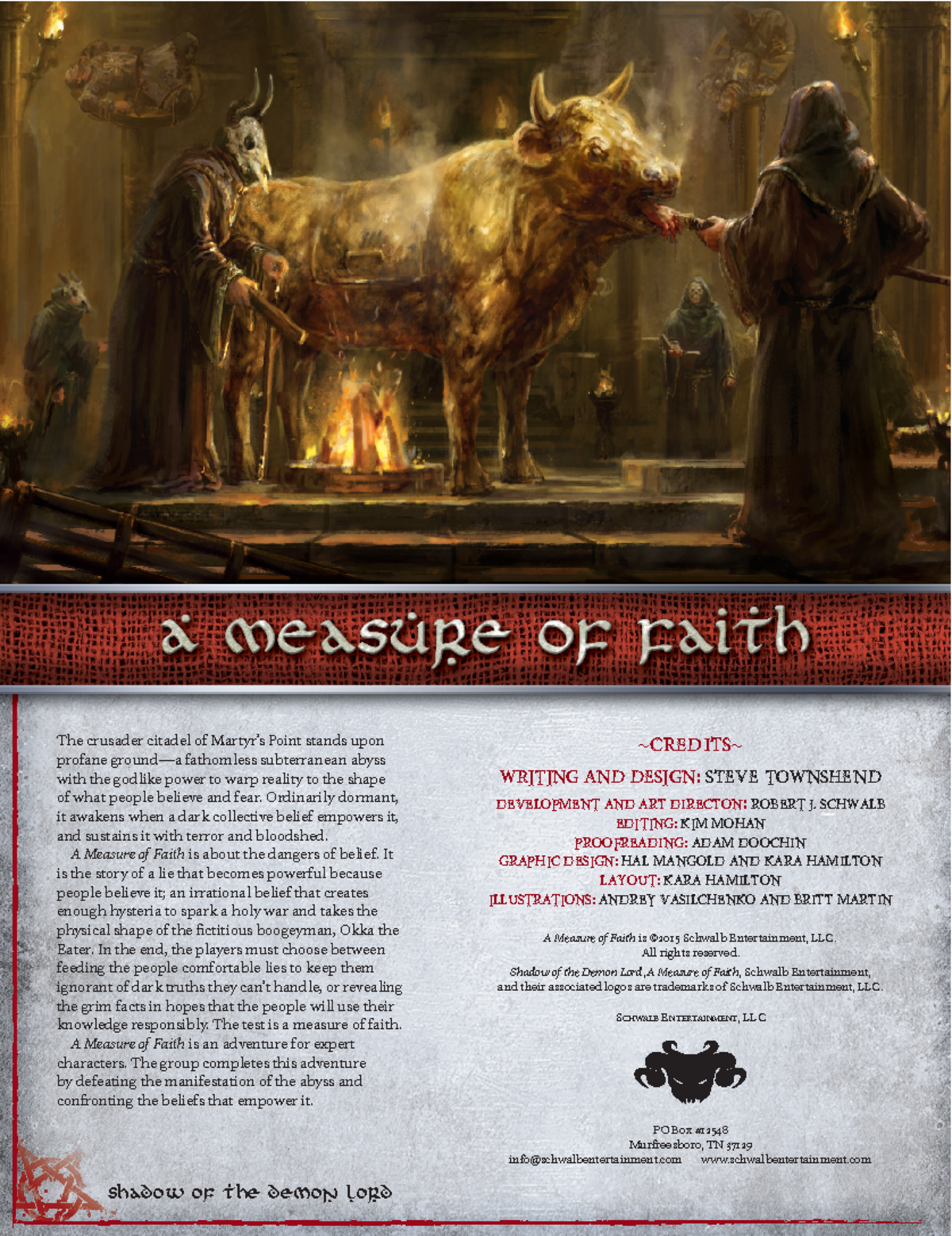 Toaz - livro de shadow - Credits WRITING AND DESIGN: Steve Townshend ...