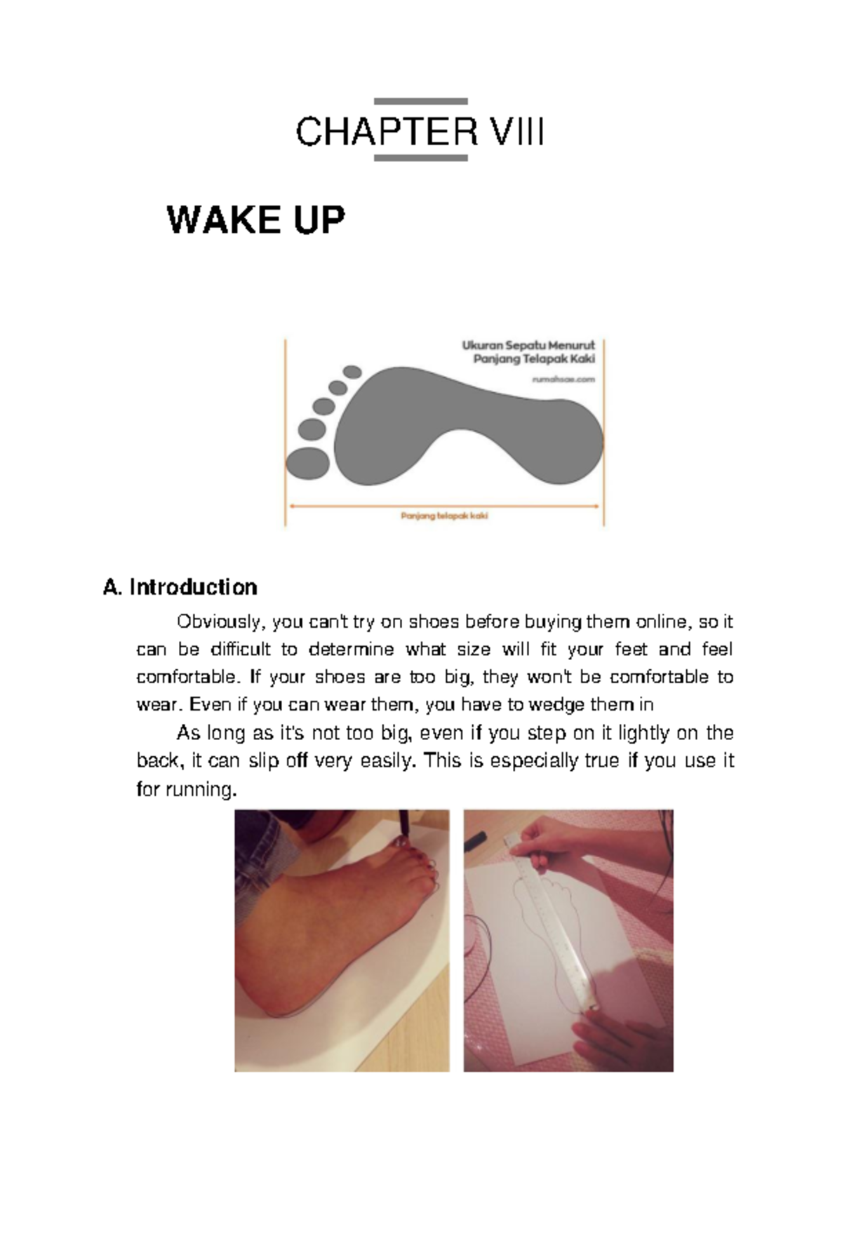 Counting, Measuring AND Counting Material-41 - CHAPTER VIII WAKE UP A ...