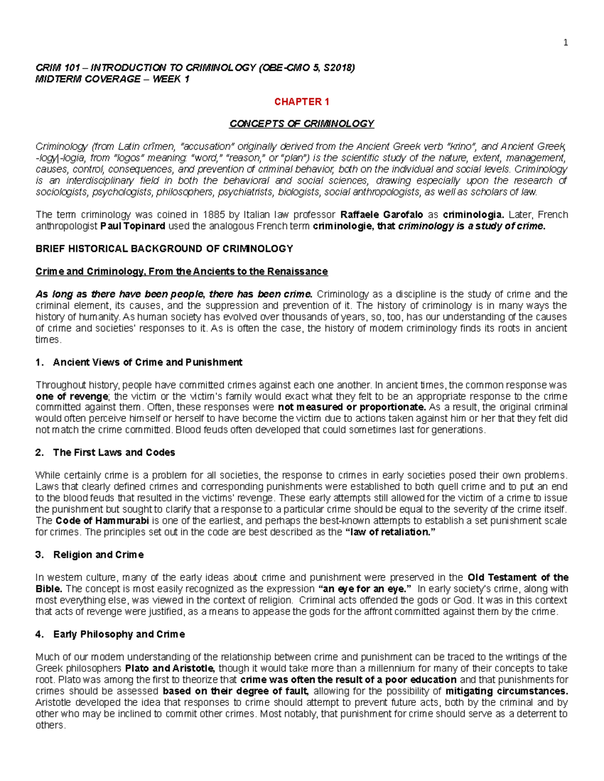 Chapter-1- Concepts-OF- Criminology - CRIM 101 – INTRODUCTION TO ...