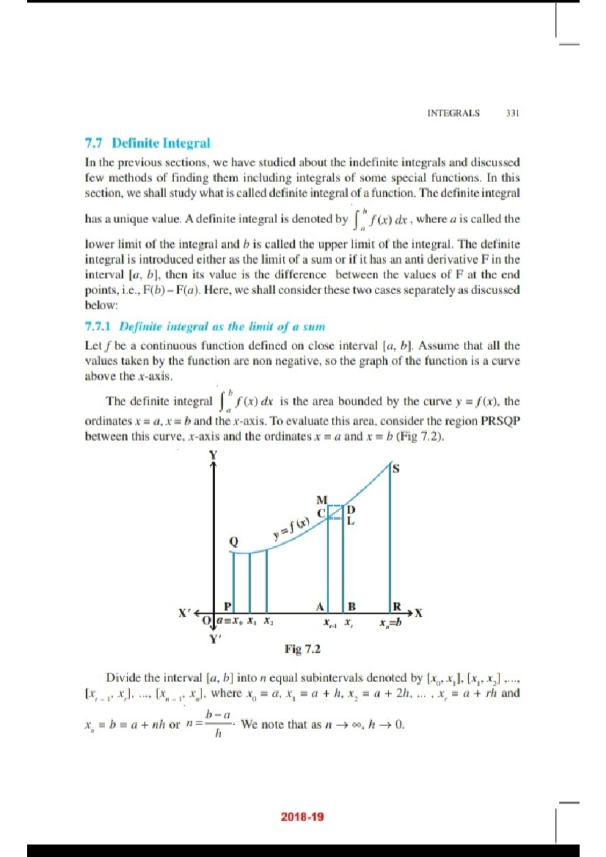 Definite integrals - Methods of mathematics - Studocu