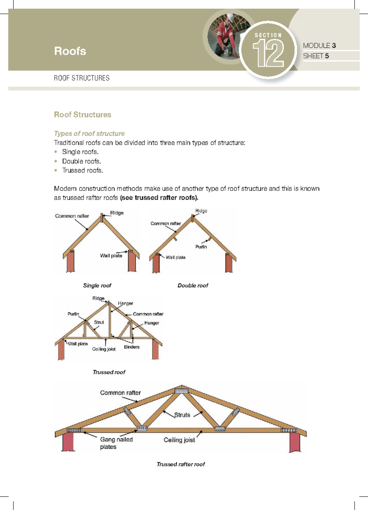 Roof-Structures-Explained 1 - ROOF STRUCTURES Roofs S E C T I O N 1 ...