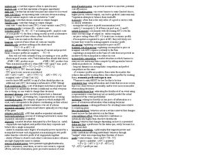 Microeconomics Cheat Sheets - Final Exam - ECON 10001 - Studocu