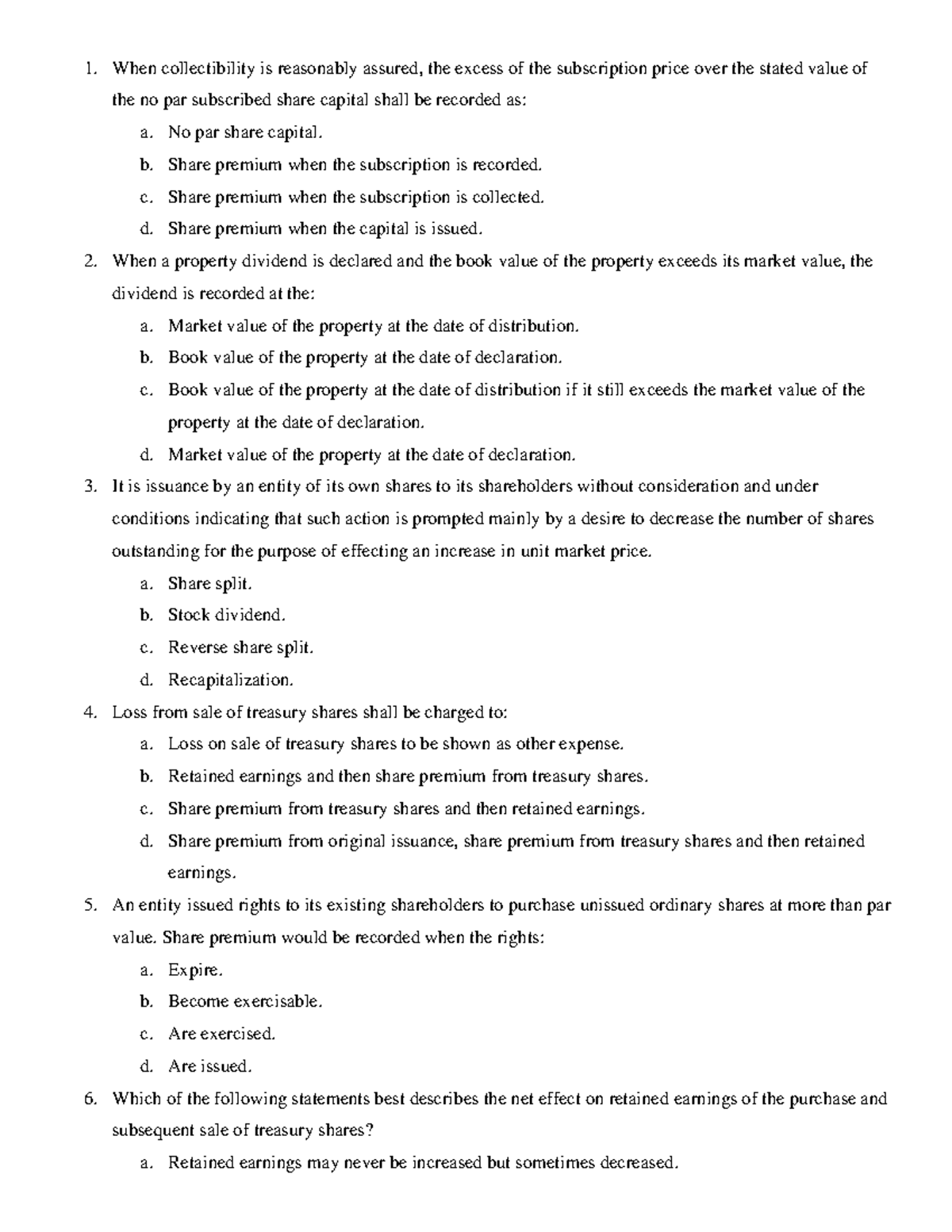 IA - Quiz 2 - This text is intended for a first course in Intermediate ...