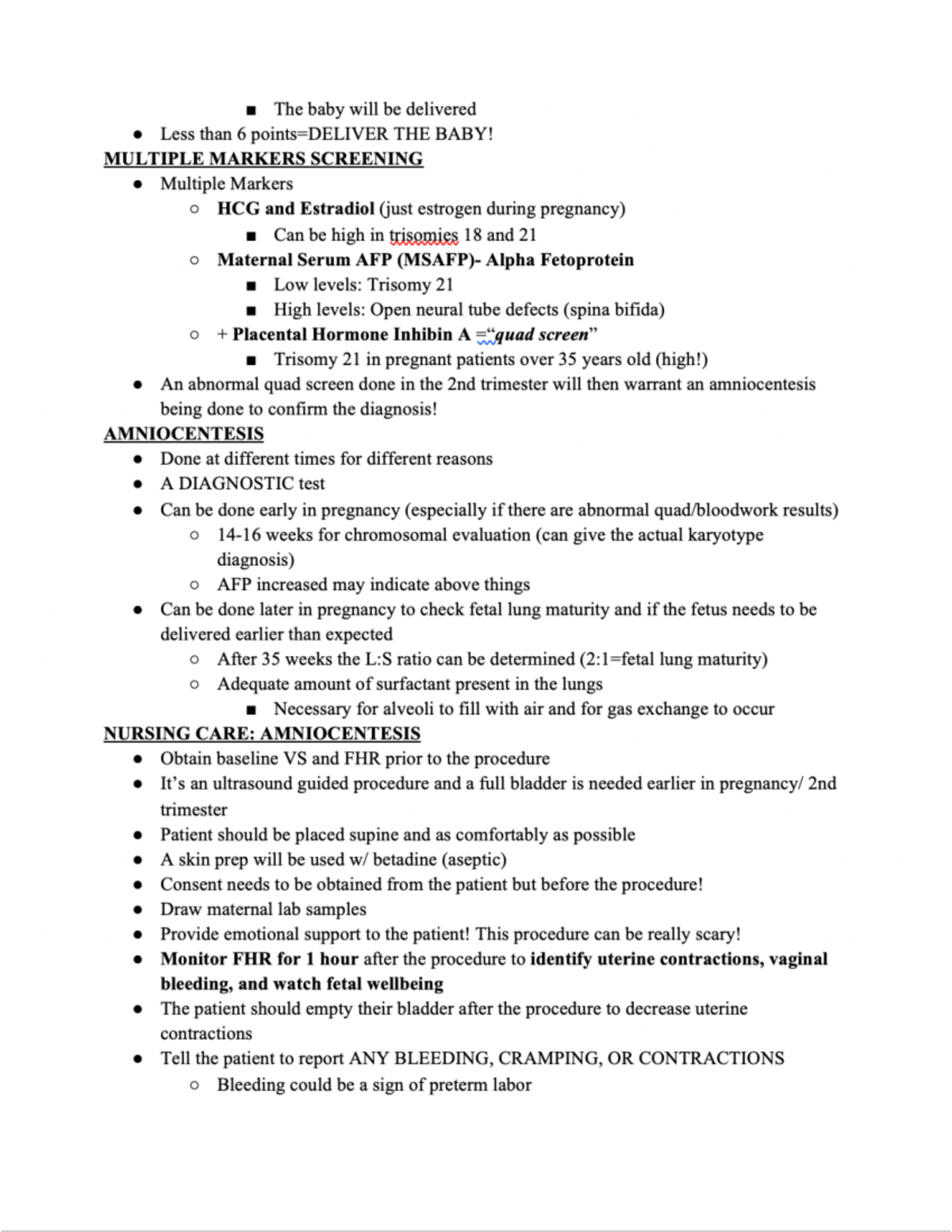 Assessing risk factors in pregnancies page 5 - NURS 326 - Studocu