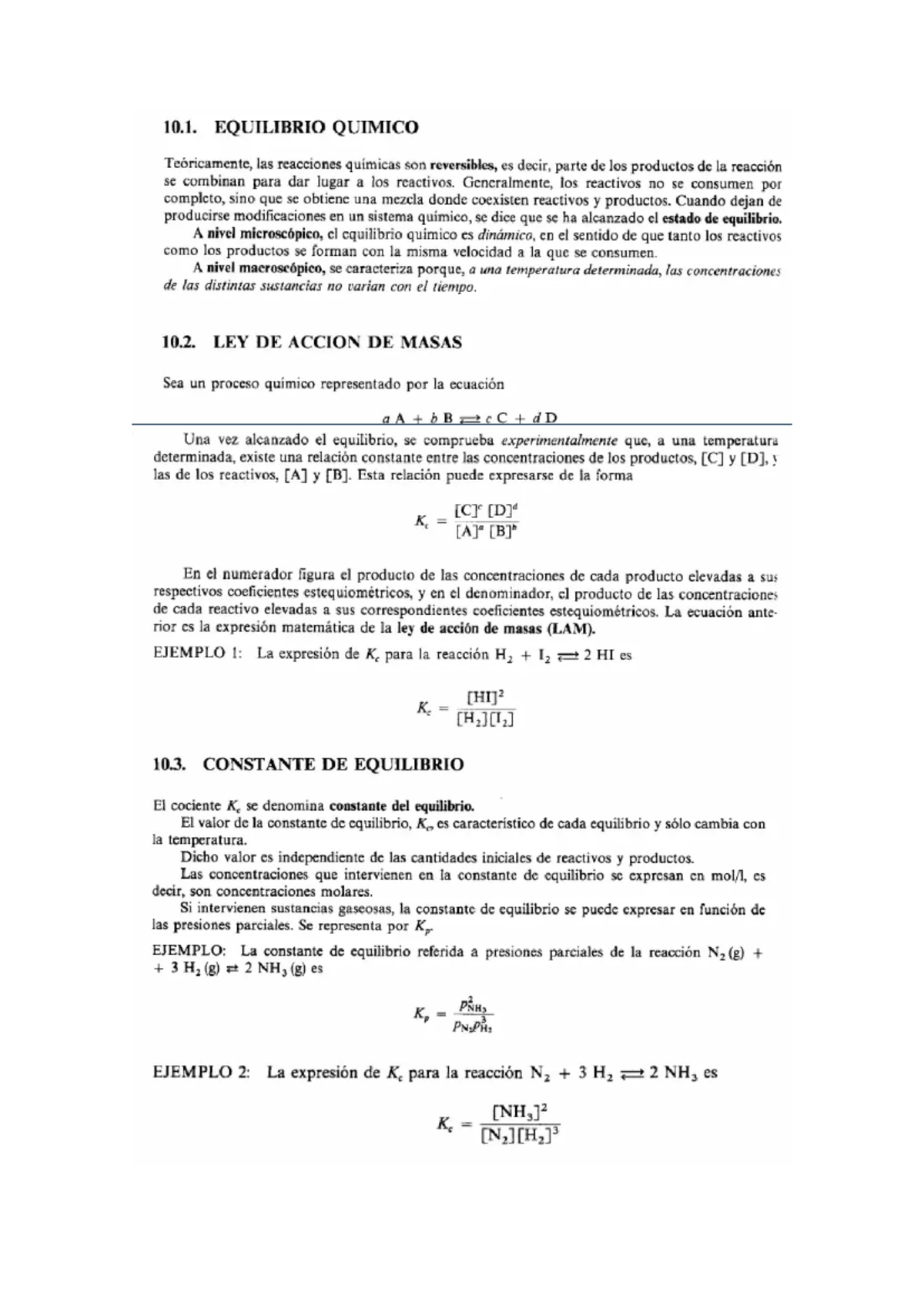Quimica equilibrio - Studocu