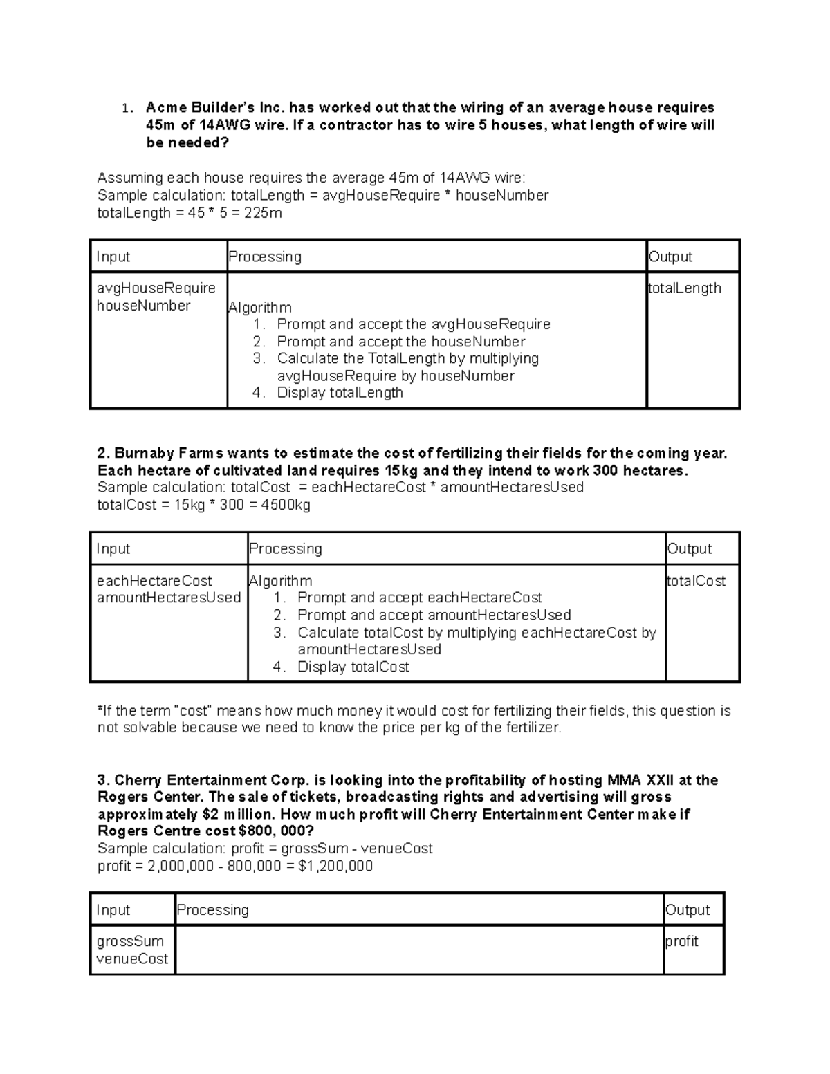 Assinment-01 (Final) - Assignment-01 - Acme Builder’s Inc. has worked ...