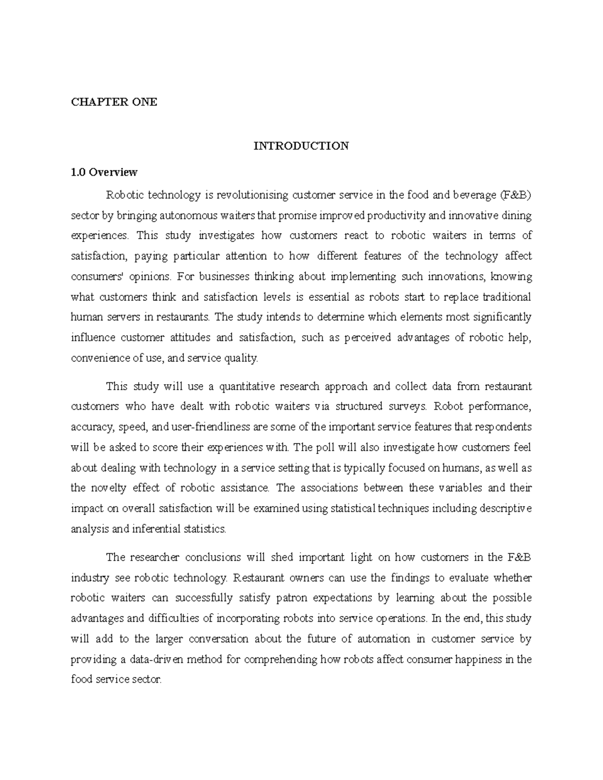 HRM645- video assignment script and report - CHAPTER ONE INTRODUCTION 1 ...