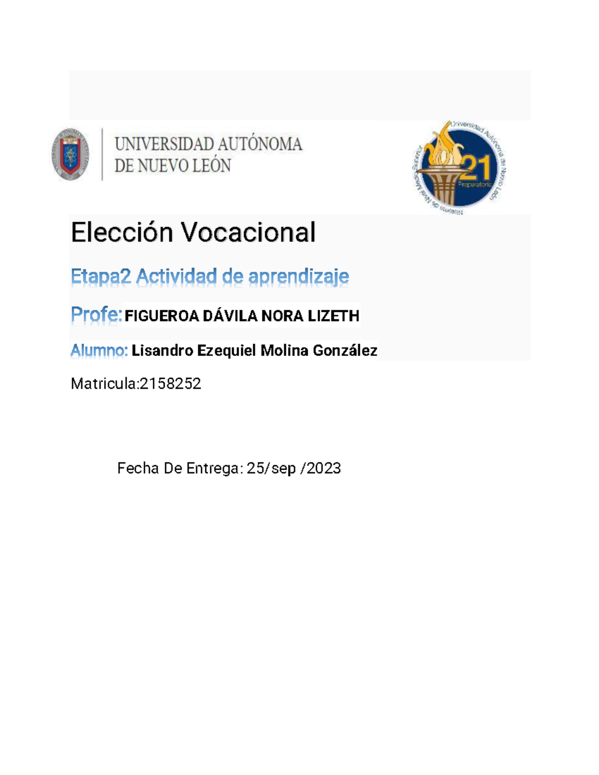 AR3 Etapa 1 OP - ponte a trabajar - Elección Vocacional FIGUEROA DÁVILA NORA LIZETH Lisandro ...