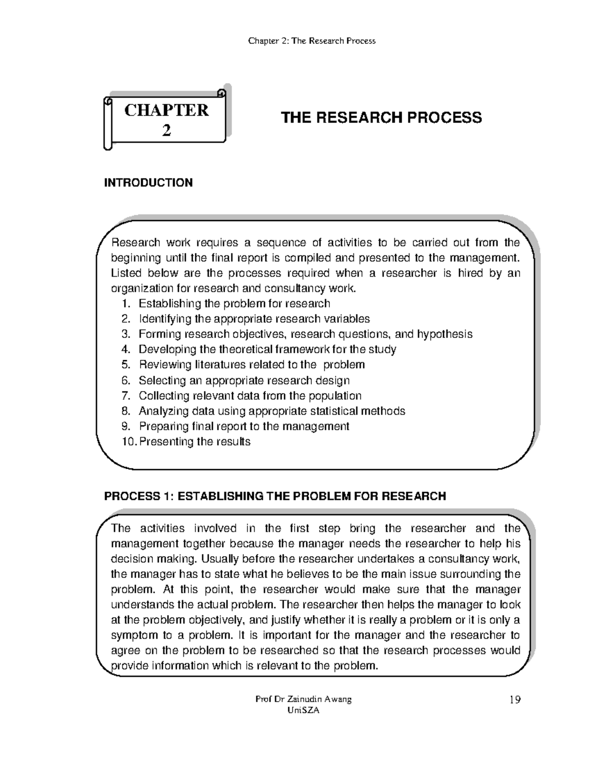 3 Chapter 2 The Research Process - Prof Dr Zainudin Awang 19 ...