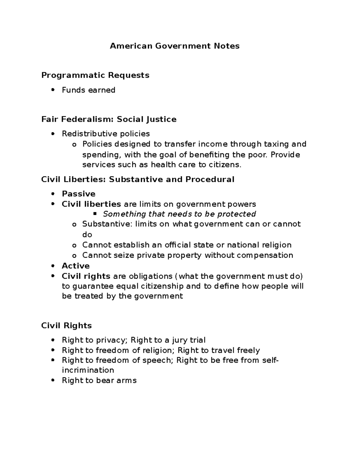 American Government Notes pt. 7 - American Government Notes ...