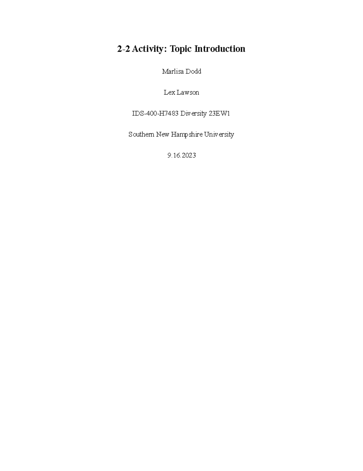 2-2 Activity Topic Introduction - 2 - 2 Activity: Topic Introduction ...