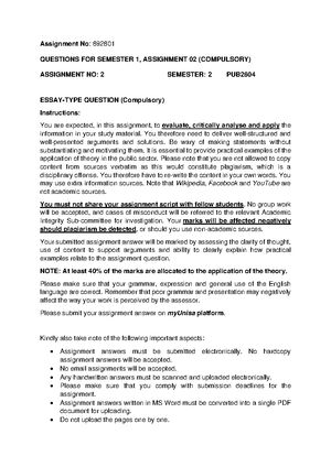 Structuring an assignment 2020 - Structuring an assignment 1. Purpose ...