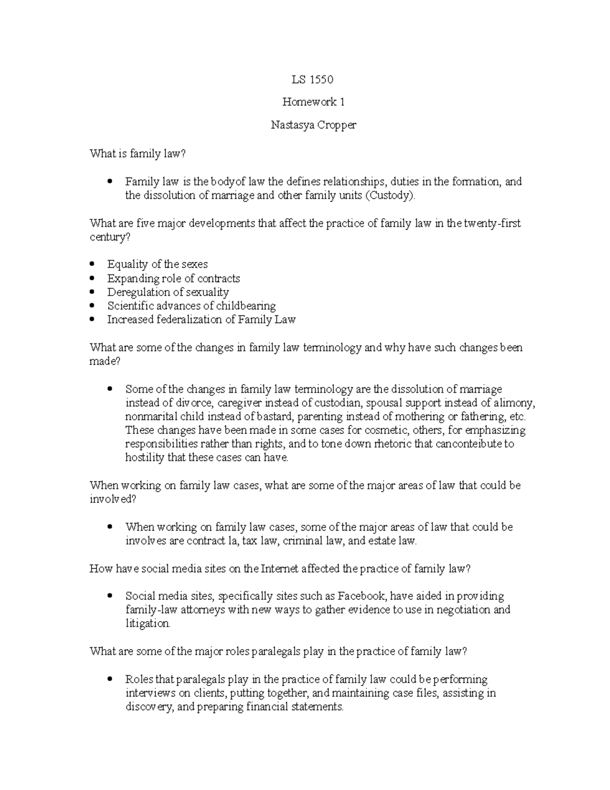 LS 1550 Homework - LS 1010 - LS 1010 - SLCC - Studocu