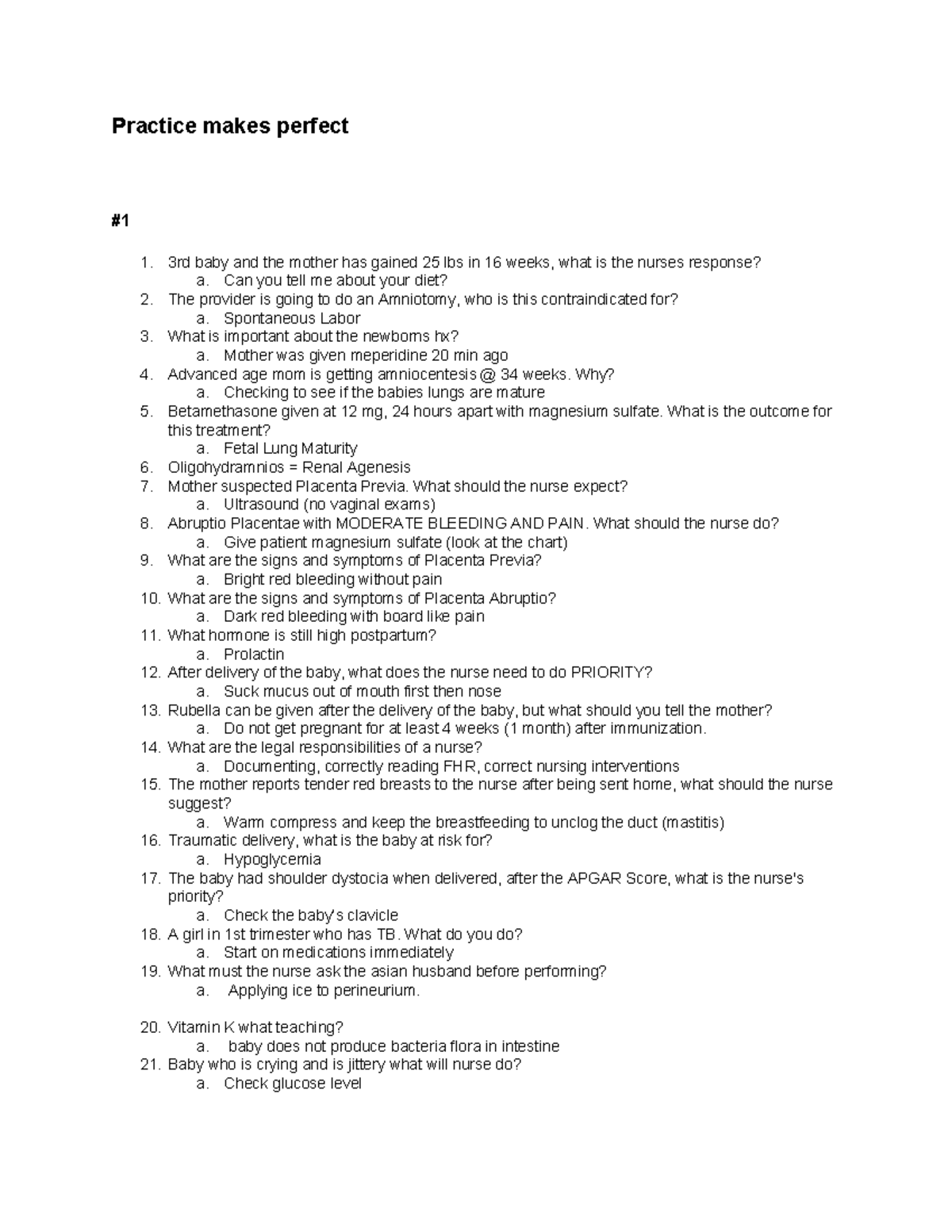 Practice practice practice - Practice makes perfect 3rd baby and the ...