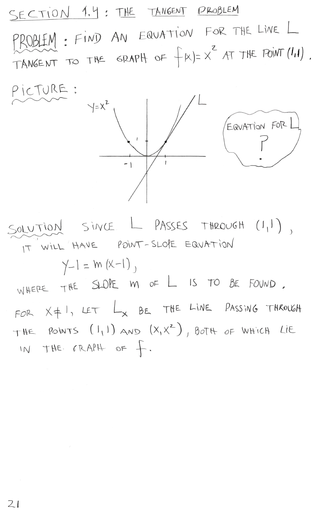 Section 1 - Calculus Notes from Fernando Szechtman - MATH 110 - Studocu