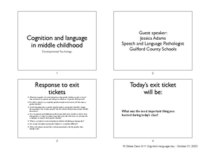 12.Slides.Devo - slides - Infant cognition Developmental Psychology 1 ...