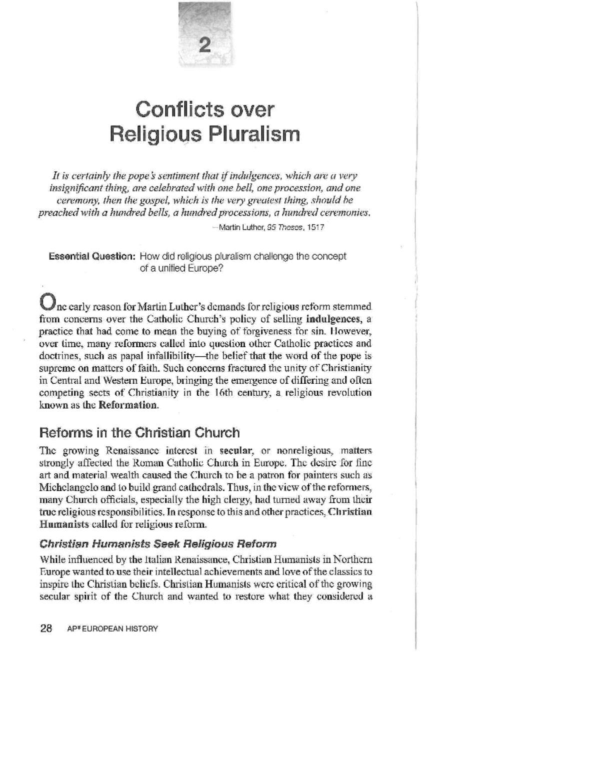 Chapter 2-Conflicts Over Relgious Pluralism - Progr. Conflicts over ...
