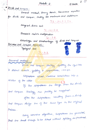 DAA Module 4 Notes - Dynamic Programming Dynamic programming CDP) is a ...