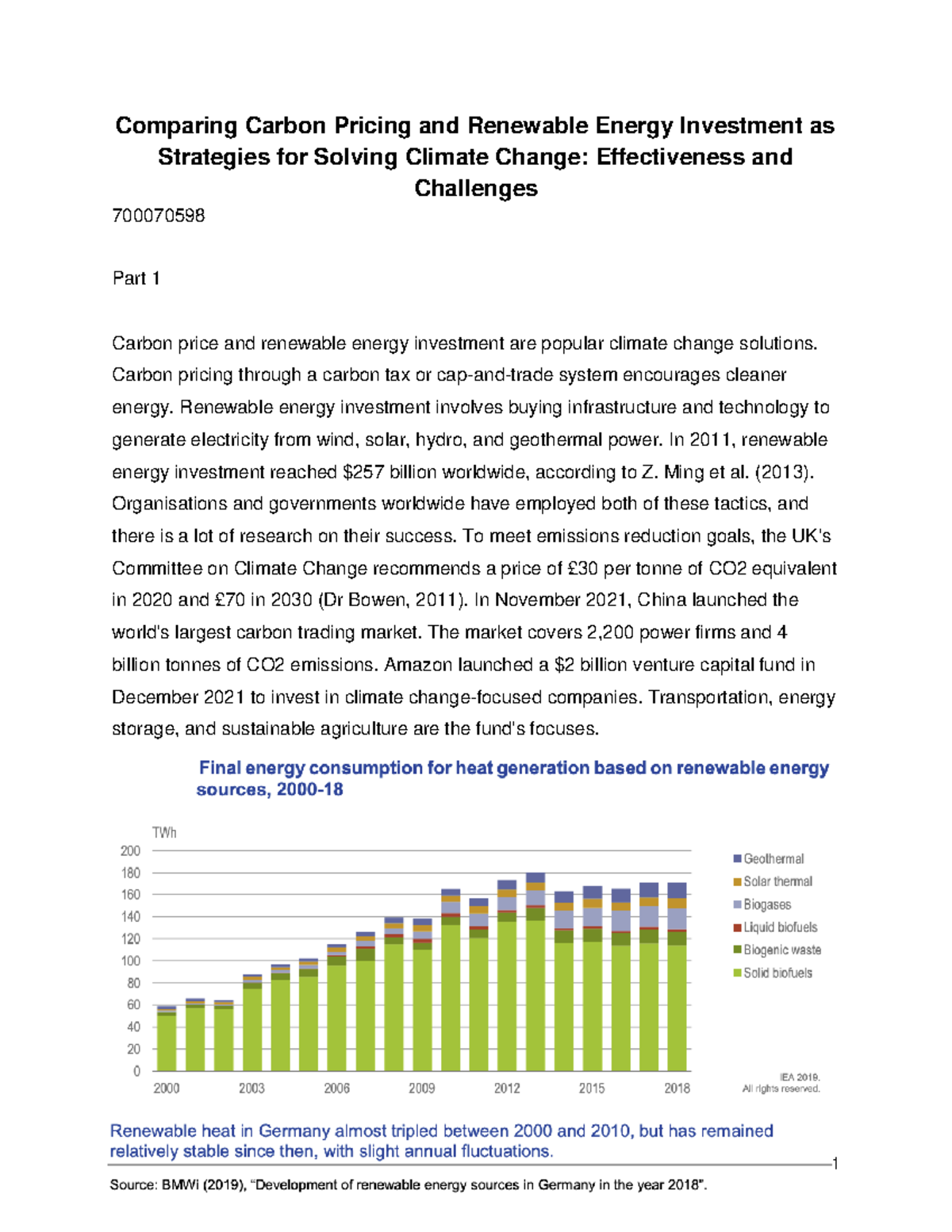 Carbon pricing and Renewable energy investment - Carbon pricing through ...