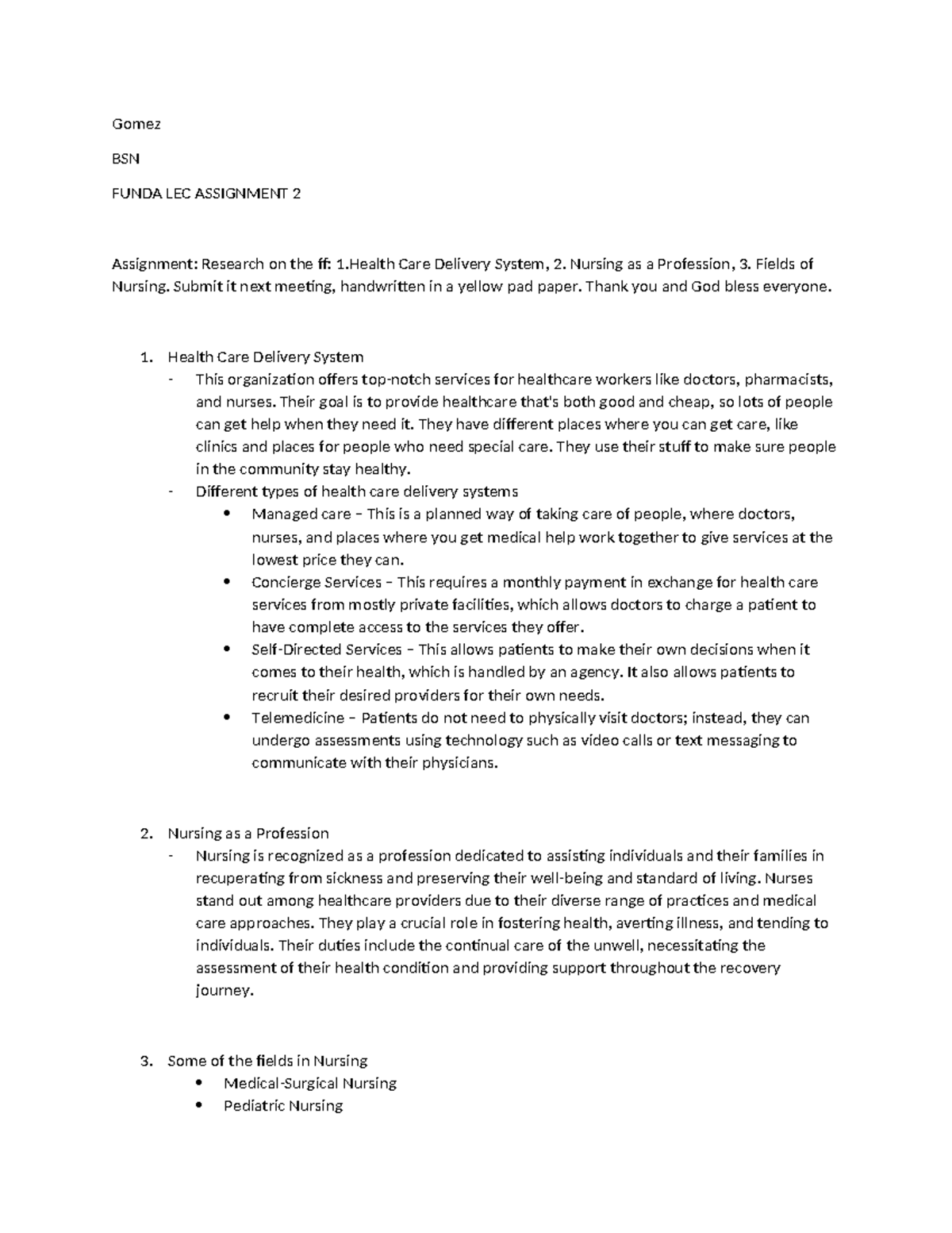 Gomez BSN Funda LEC Assignment 2 - Gomez BSN FUNDA LEC ASSIGNMENT 2 ...