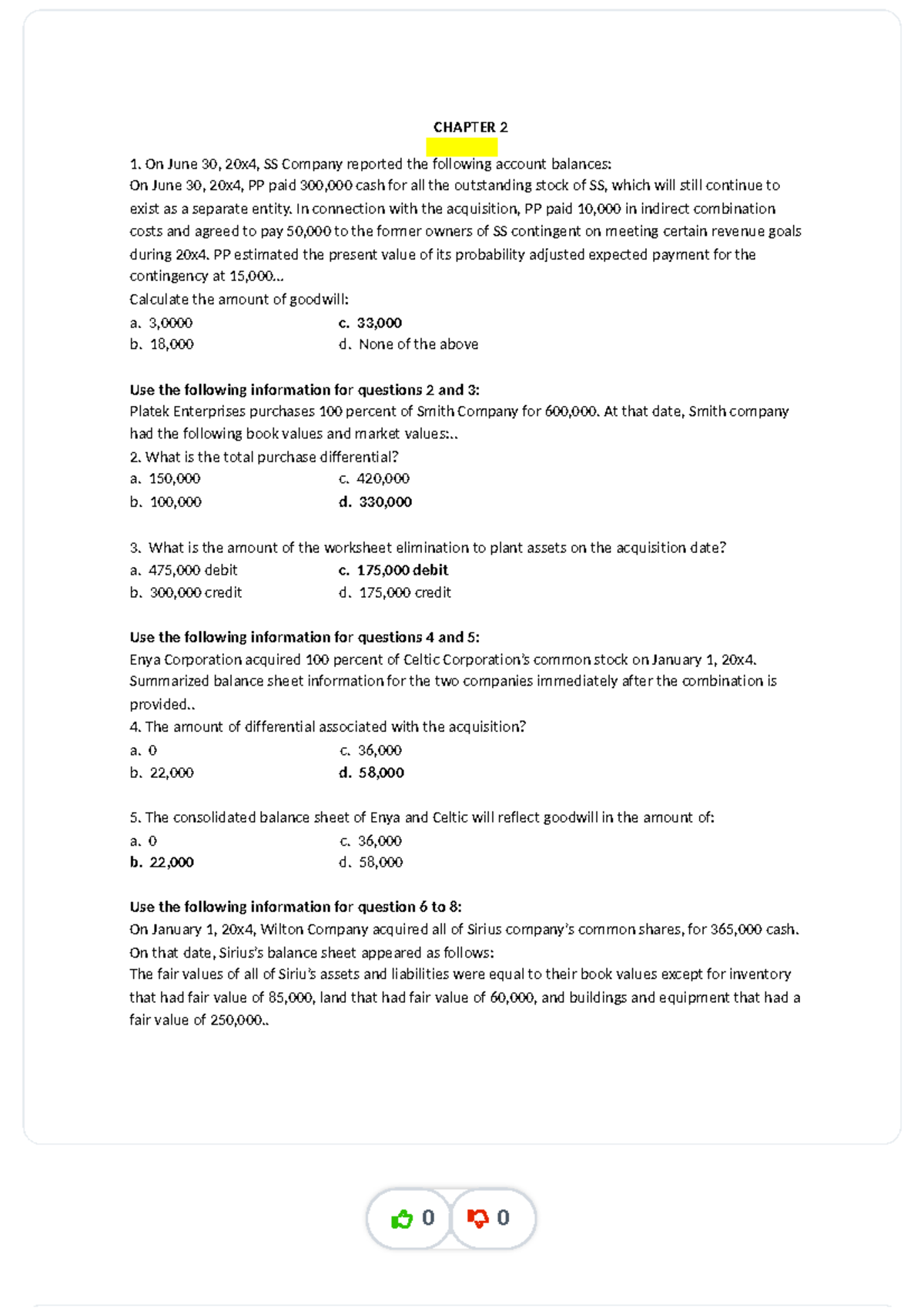 Chapter-23-problem-and-theories compress - CHAPTER 2 On June 30, 20x4, SS Company reported the ...