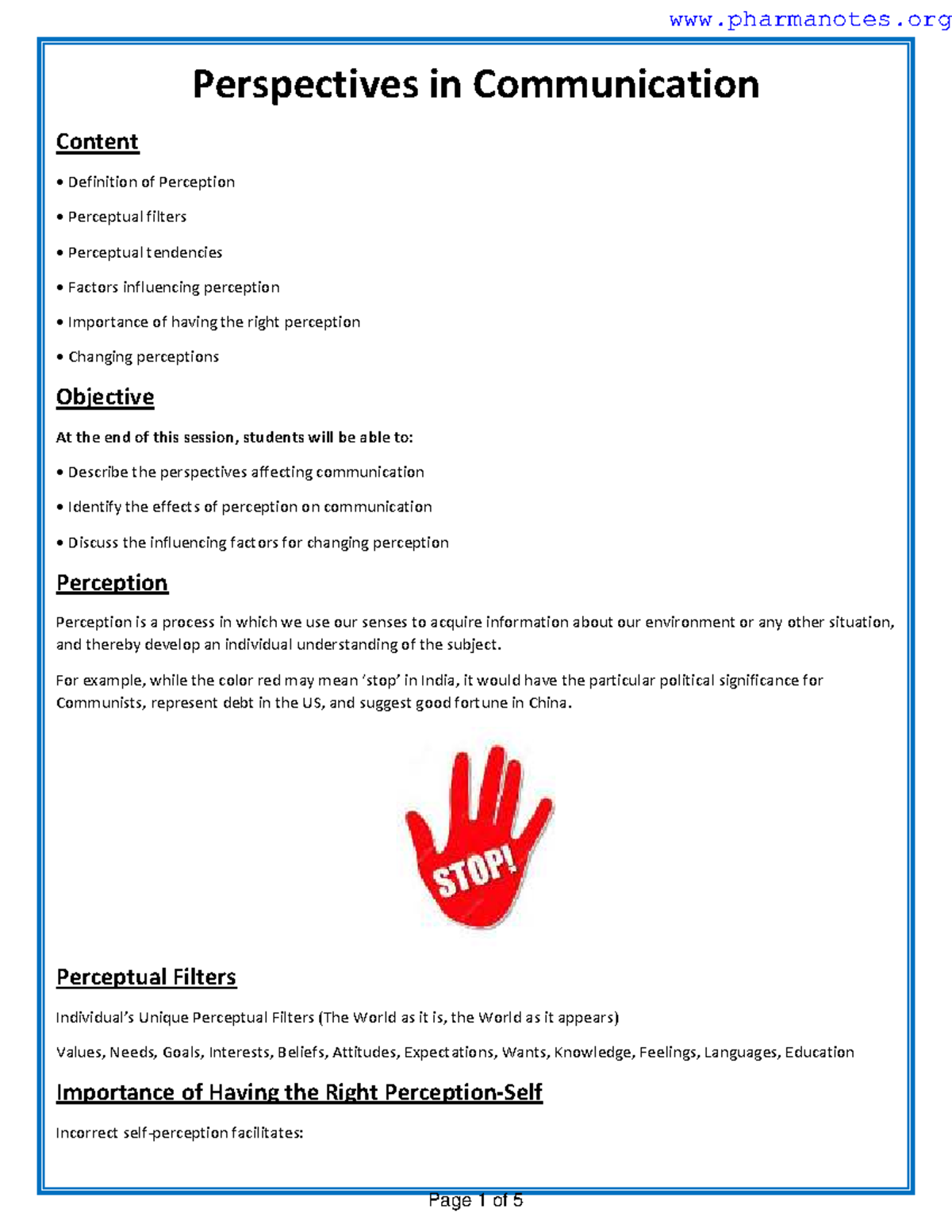 Perspectives in Communication - Perspectives in Communication Content ...