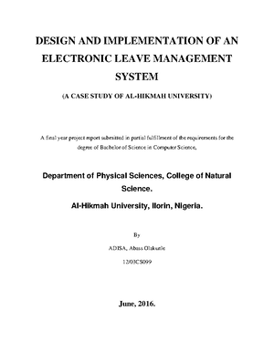 NC1590 - Introduction TO Systems Development L2 P1 QP SUPP 2019 ...