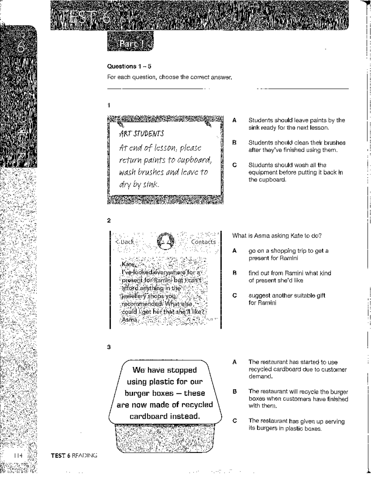 Booklet 2 Preliminary (Practice test plus) (2)-95-110 - Inglés IV - Studocu