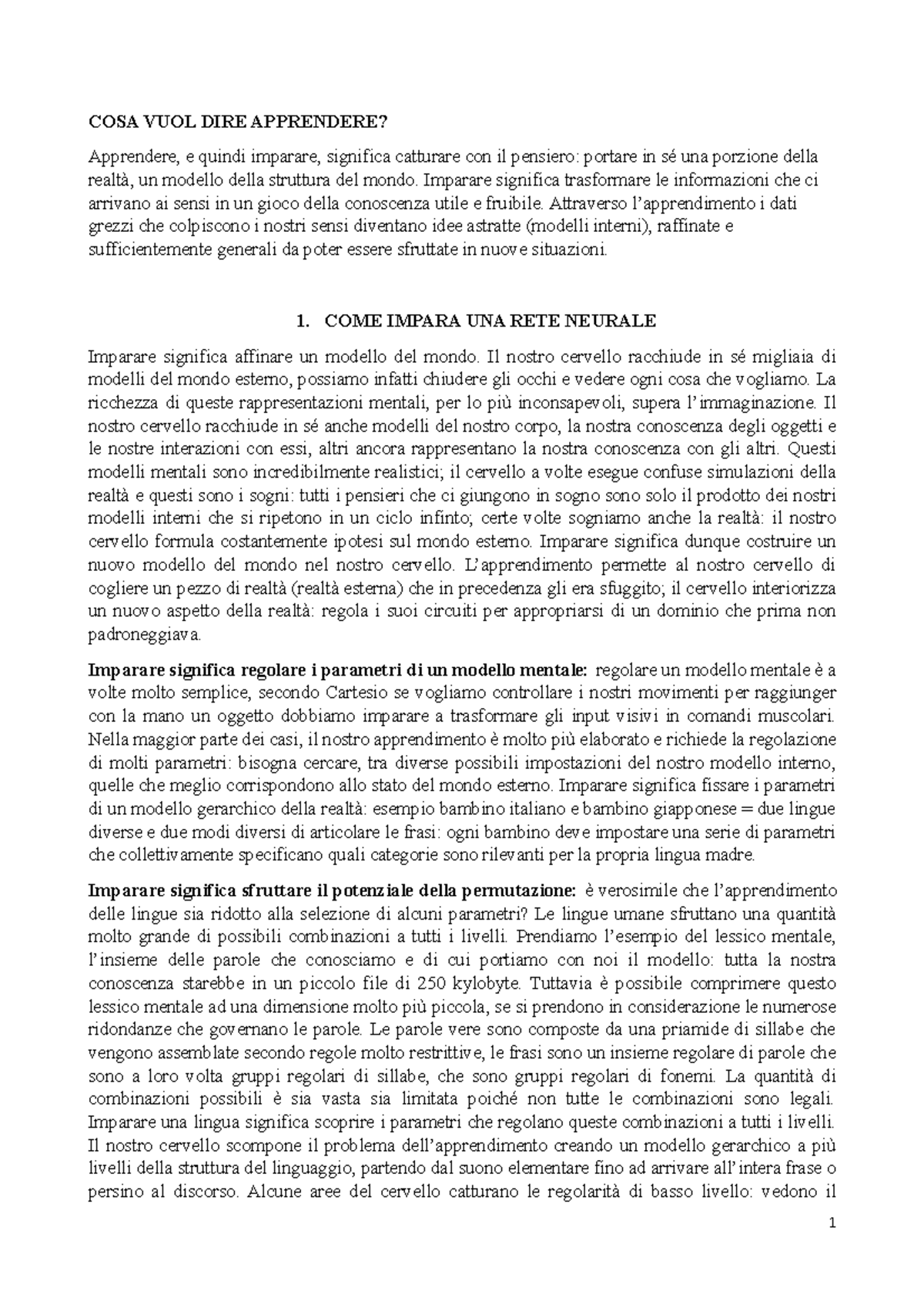 Imparrare di Stanislas Dehaene - COSA VUOL DIRE APPRENDERE? Apprendere ...