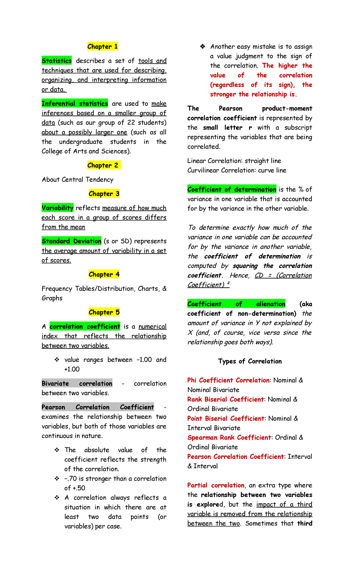 Book Three Summary Chap 1 18 - Chapter 1 Statistics describes a set of tools and techniques that ...