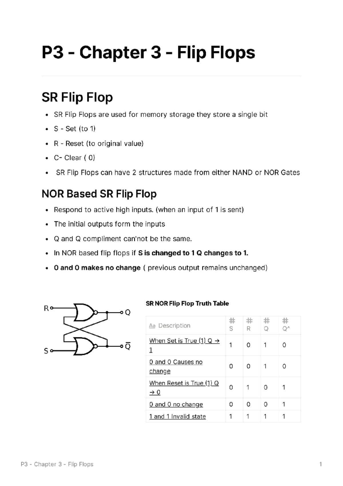 P3 - Chapter 3 - Flip Flops - Software Quality Assurance - Studocu