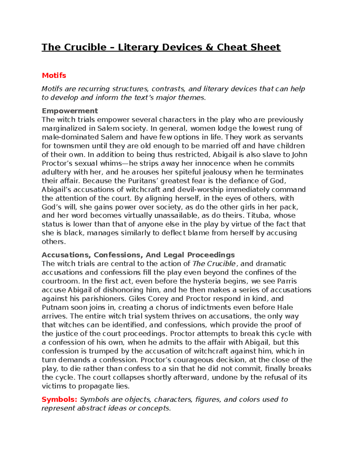 the crucible author miller, facts sheet - The Crucible – Literary ...
