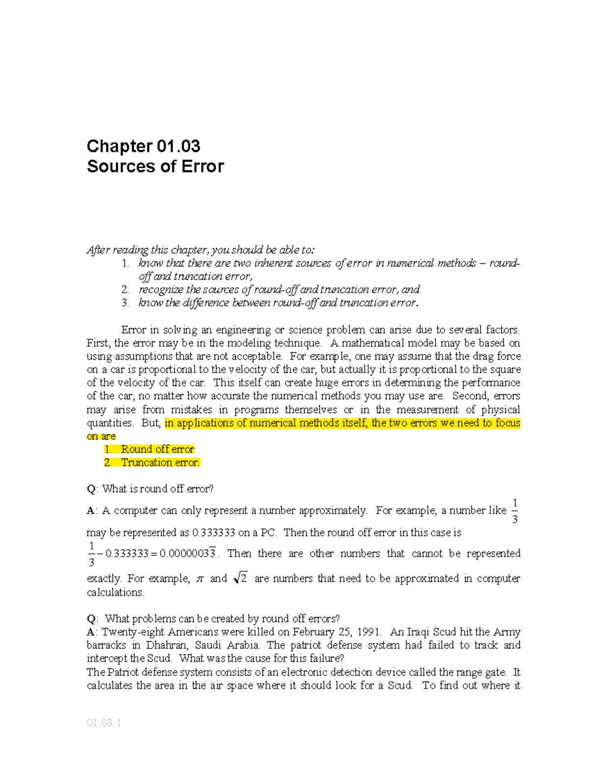 Sourcesoferror Sources Of Error In Measurement 01 Chapter 01