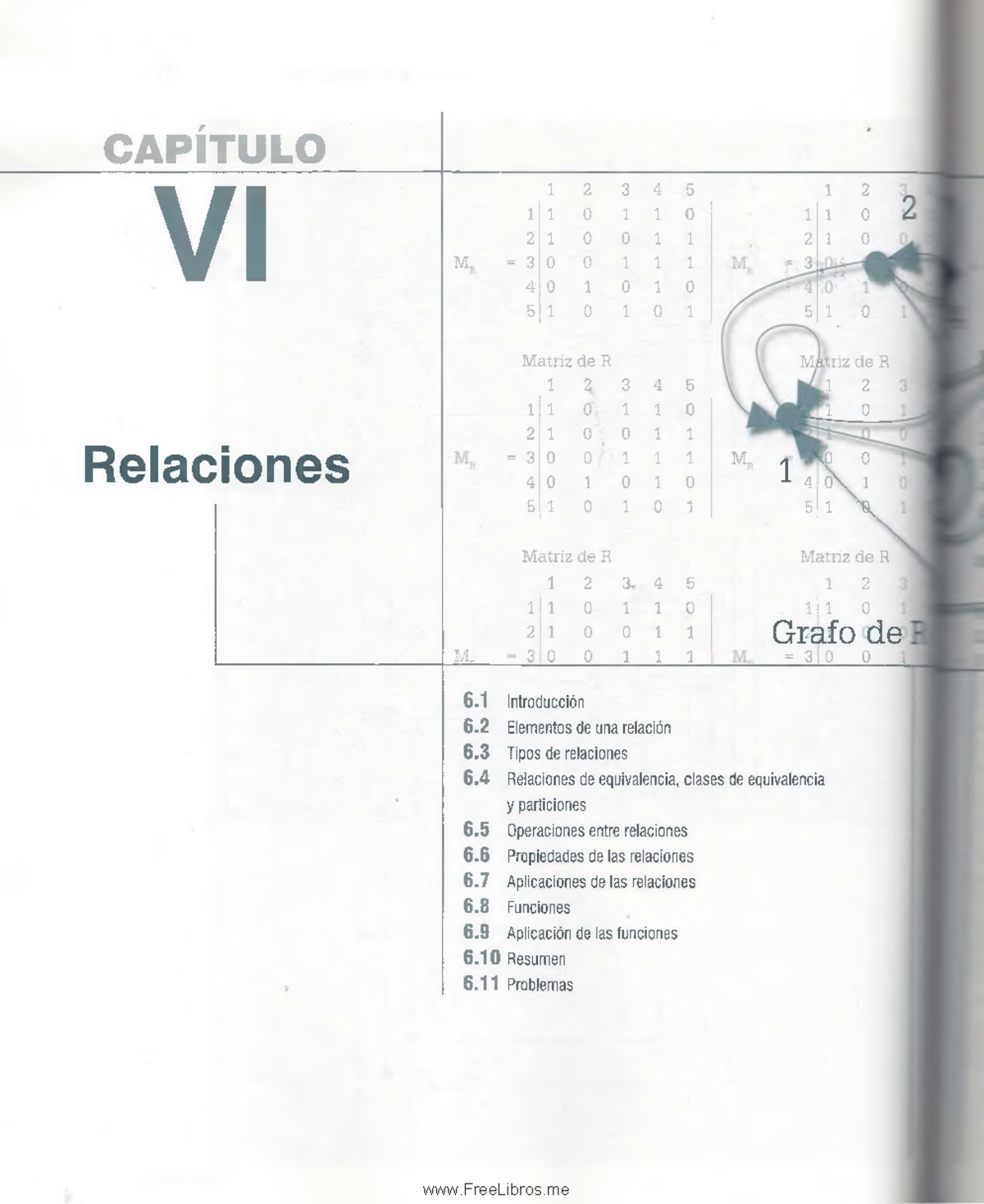 Matemáticas discretas - Relaciones binarias - CAP ÍTULO VI Relaciones M ...